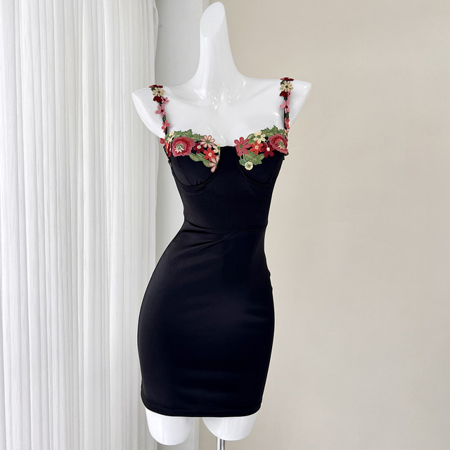 Original foreign trade list, romantic retro embroidered suspender short ...