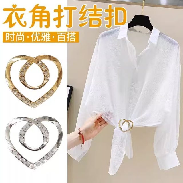 Shirt corner buttons, clothes hem fixed knotted buttons, clothing ...