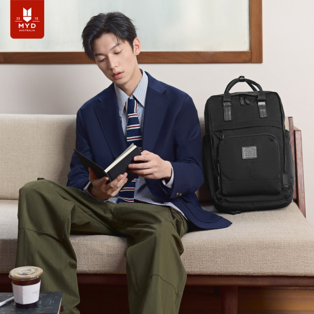 MYD black backpack men's backpack men's travel lightweight large ...