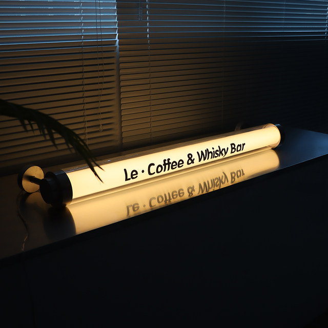 Internet celebrity acrylic round tube cylindrical light box creative ...