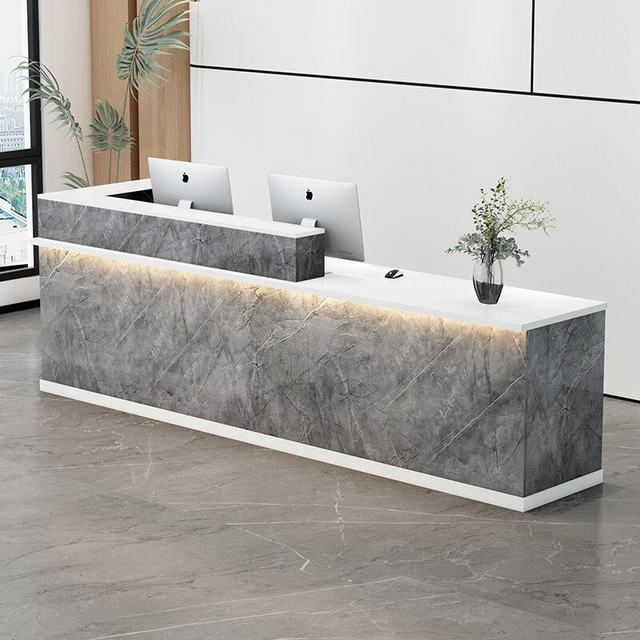 The front desk cashier's simple and modern reception desk consulting ...