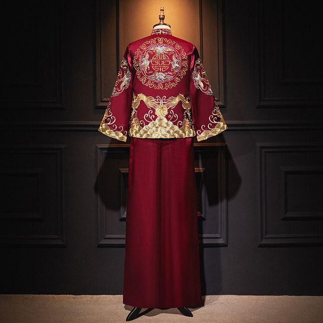 Xiuhe clothing men's 2024 new Chinese style wedding groom's reception ...
