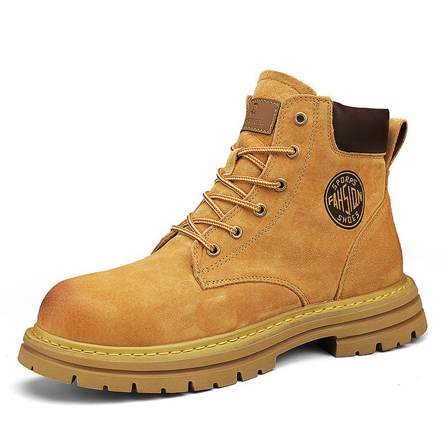 Large size Martin boots for men 45 winter rhubarb boots 46 genuine ...