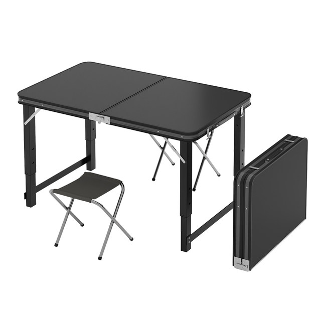 Folding table Outdoor Stalls Small Tables can fold a portable aluminum ...