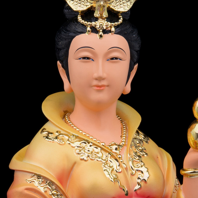 Jiutian Xuan Nu Station is like stepping on the phoenix resin Jiutian Niangniang painted Xuanmu ...