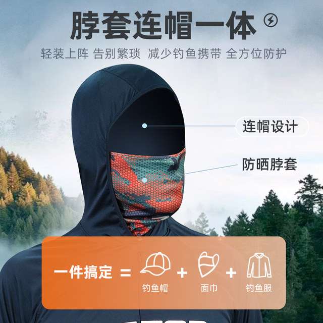 Hasida fishing clothing sunscreen men's summer ice silk, light, air ...