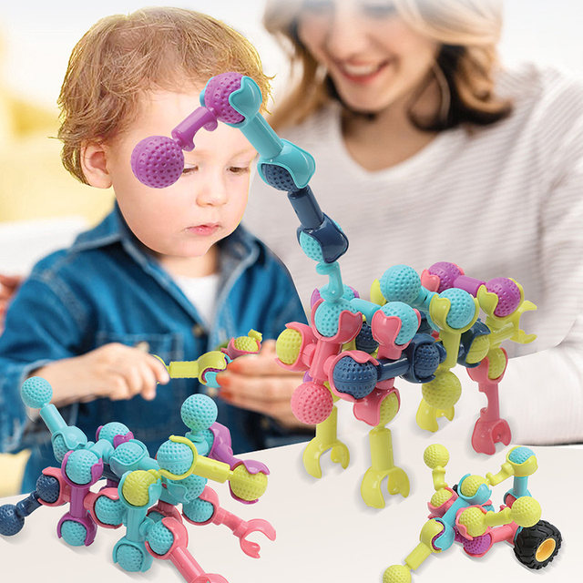 Children's skeleton joint building blocks educational assembly ...