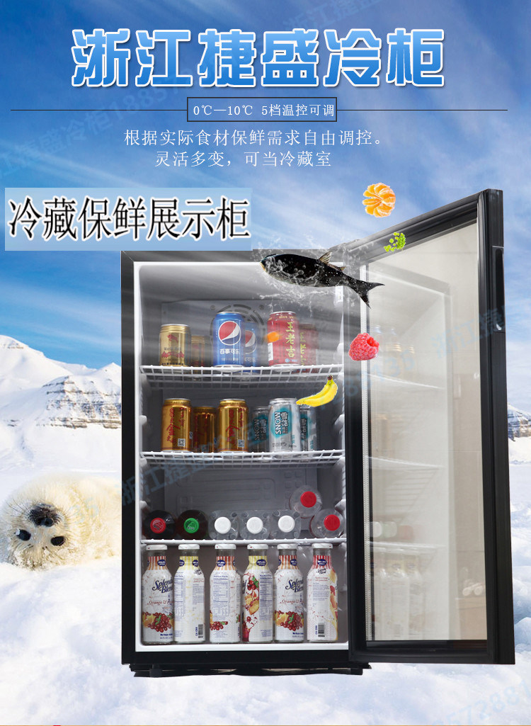 Commercial Refrigerated Display Cabinet for Beverage Preservation