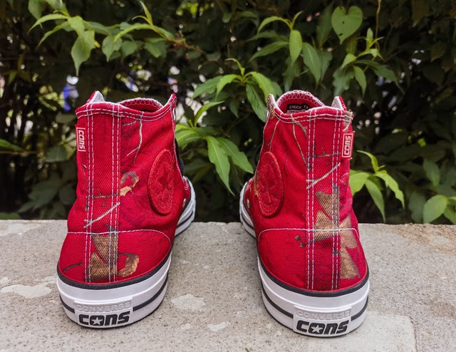 Cool tie-dyeing technology, Converse CONVERSE red leaf-deep leaf ...