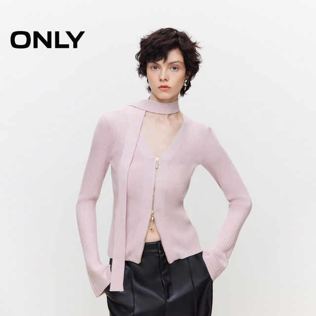 ONLY winter elegant intellectual sweater slim V-neck cardigan knit ...
