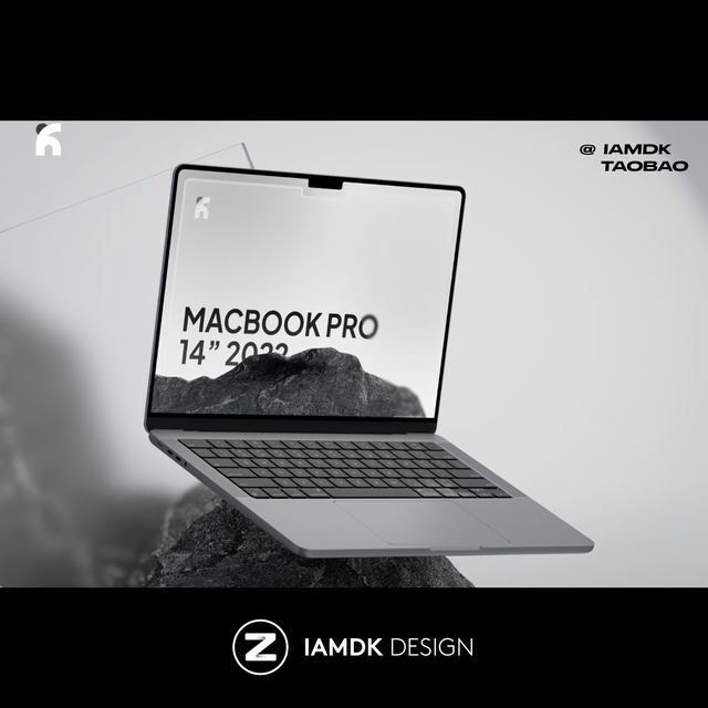 Advanced industrial style website interface design MacBook Pro screen ...