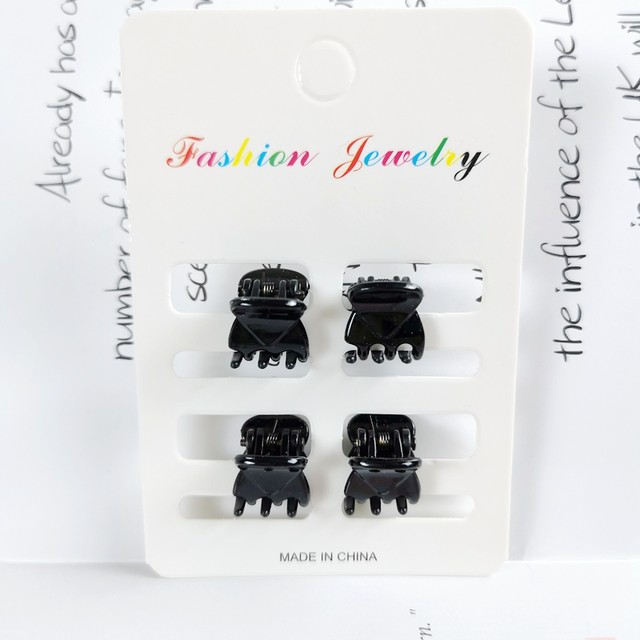 1.5CM small black scratch clip small hair scratch clip hair clip bangs ...