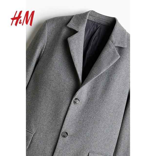 HM men's coat in winter simple, comfortable, heating, and temperament ...