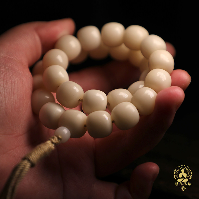 Buddhist beads - 10mm barrel bead bodhi root handheld 【27 pieces ...