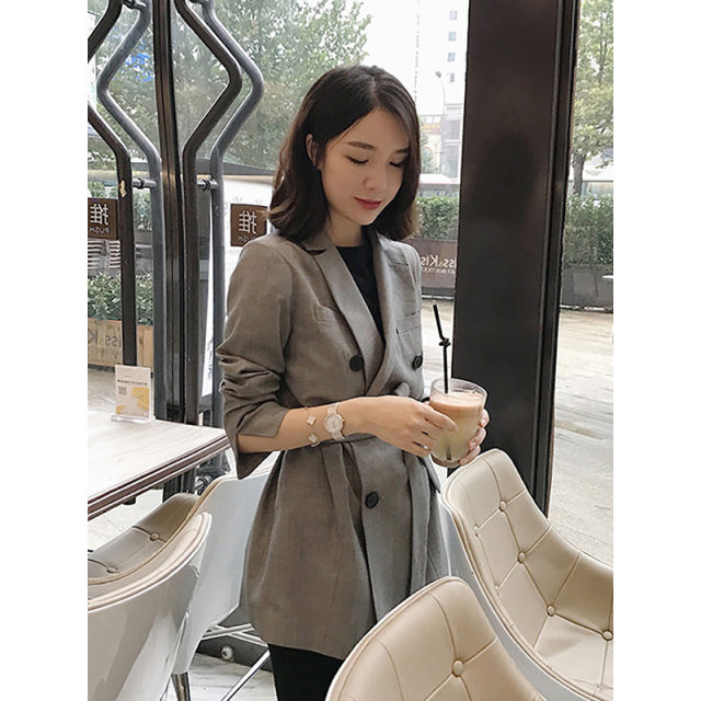 British style high -level long -term long suit jacket autumn and winter ...