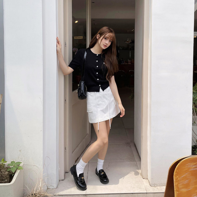 Jinggu white label DADATATA LASELE ACETATE sweater women's summer large ...