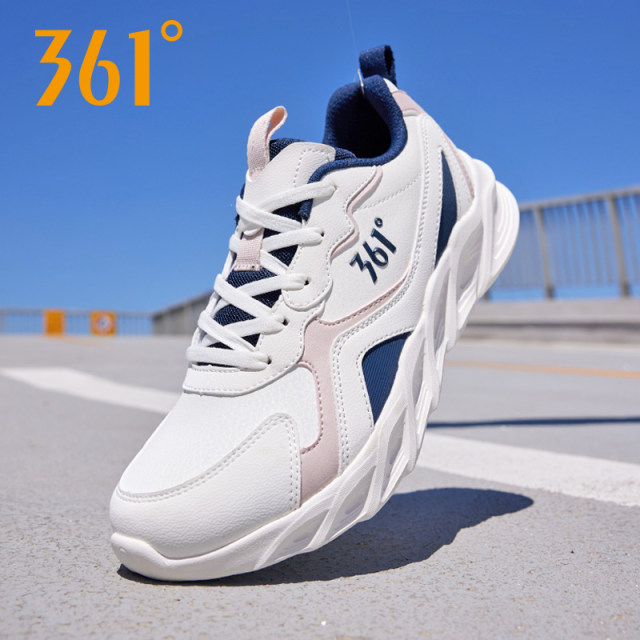 361 women's shoes 2025 new spring leather waterproof sports shoes for ...