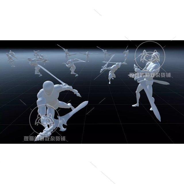 Unity ReverseDualBlade Animset 1.1 long sword two-handed sword animation package