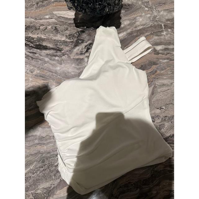 *Hardcover Moments* Irregular design slanted shoulder zipper pleated ...