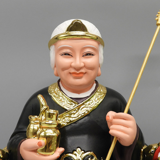 Black old lady idol statue 12 -inch black old lady statue Buddha statue