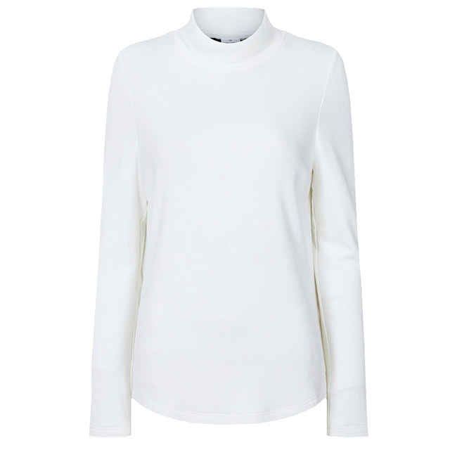 Xing's women's clothing, simple white long-sleeved T-shirt, women's ...
