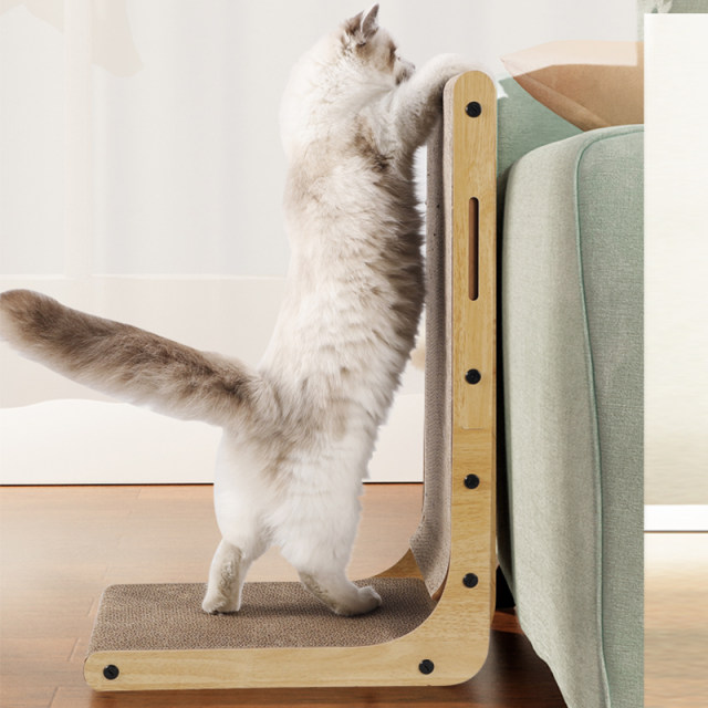 L -shaped cat grabbing plate stand -up wear -resistant and not dandruff ...