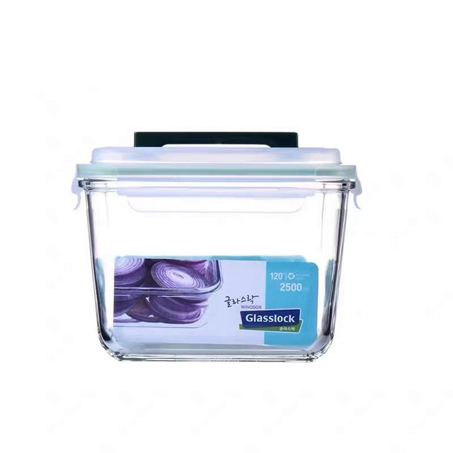 GLASSLOCK tempered glass fresh -keeping box hand -sealing storage ...