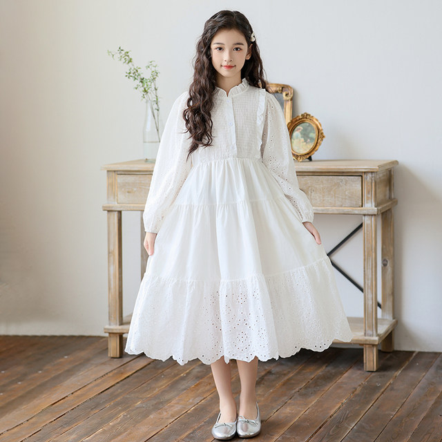 Medium-sized girls dress Spring and Autumn 2025 new fashionable girl ...