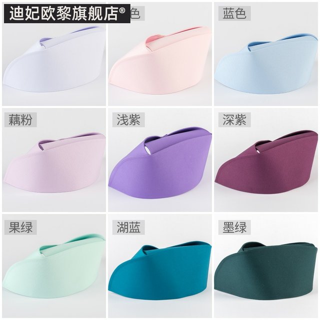 Nurse Hat Women's Thin Swallowtail Hat Pink Light Blue White Thickened ...