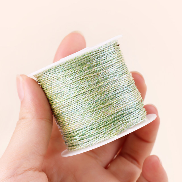 Symphony colored strands 9 strands hand-woven gold rope bracelet ...