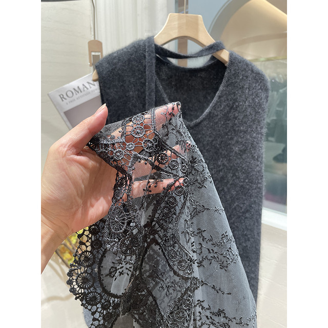 Raccoon velvet wool ribbon sleeveless knit vest dresses to fight ...