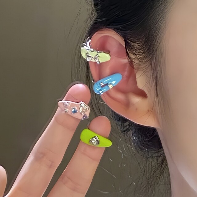 Dopamine Girl ~ Colorful and fun ins ear clips for women without ...