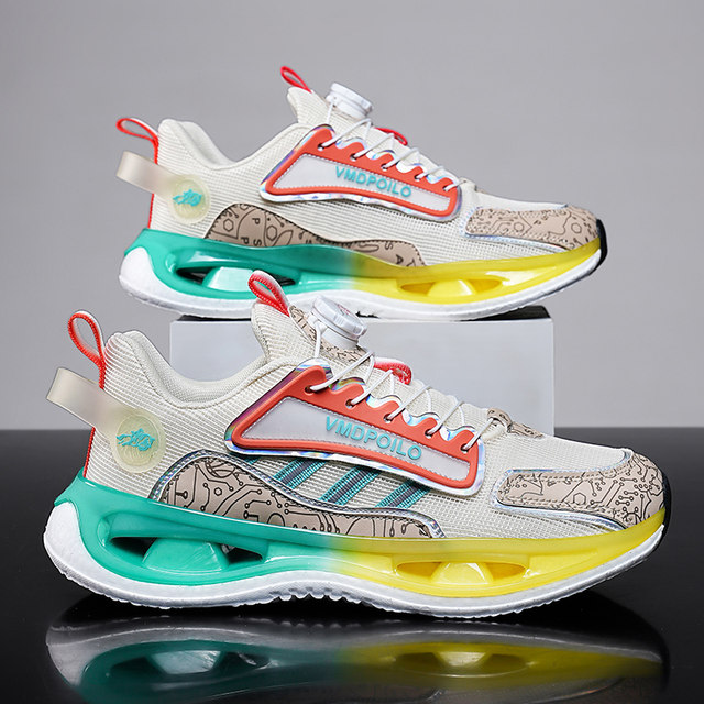 Rotating buttons for strapless men's shoes popcorn non-slip lightweight ...