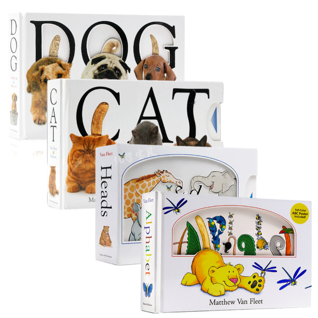 Matthew Van Fleet Animal Operation Book Animal Trio Moo Cat Dog Cat and ...