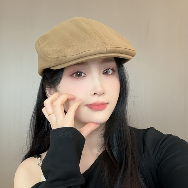 Retro progressive hat women's 2025 new spring and autumn British style ...