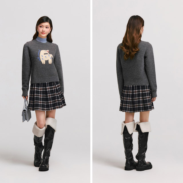 Senma sweater female Tihua flower clothes cute and fun trend 2024 ...