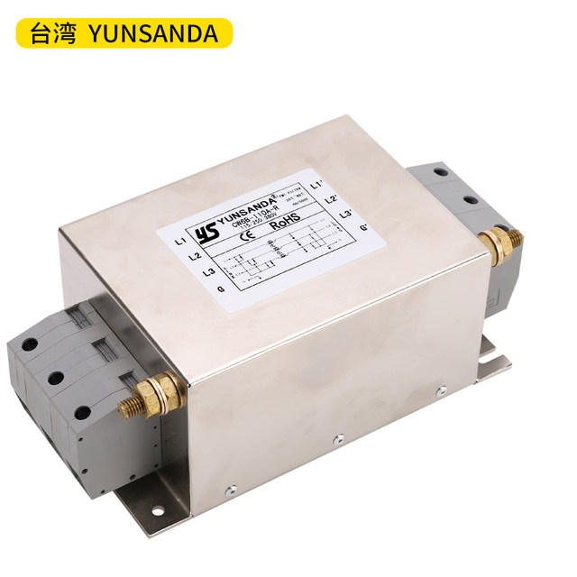 Yunsanda power filter CW6B-50A/150A-R terminal EMI harmonic three-phase three-phase 380V 380V