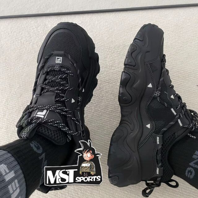 FILA FILA FLUID 5 Retro Black Samurai Cat Claw 5th Generation Sports ...