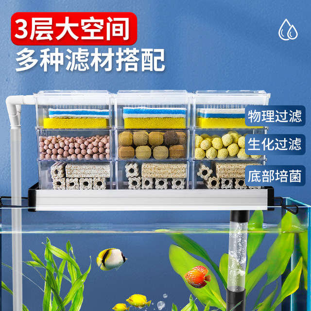 Dripping box water purification filter Fish cylinder filter box plug ...