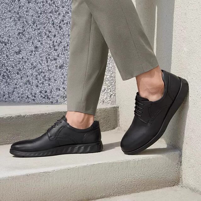 ECCO Aibu men's shoes 2025 autumn versatile simple business derby shoes ...