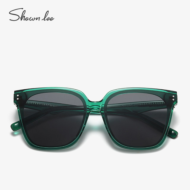 Shawnlee green square-frame sunglasses for men, trendy green-frame ...