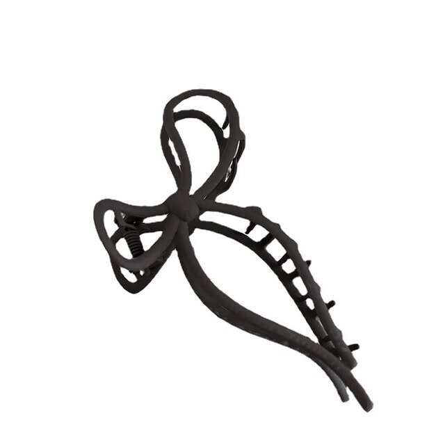 Zhao Lusi's same style hair clip, hollow bow, frosted grip clip, autumn ...