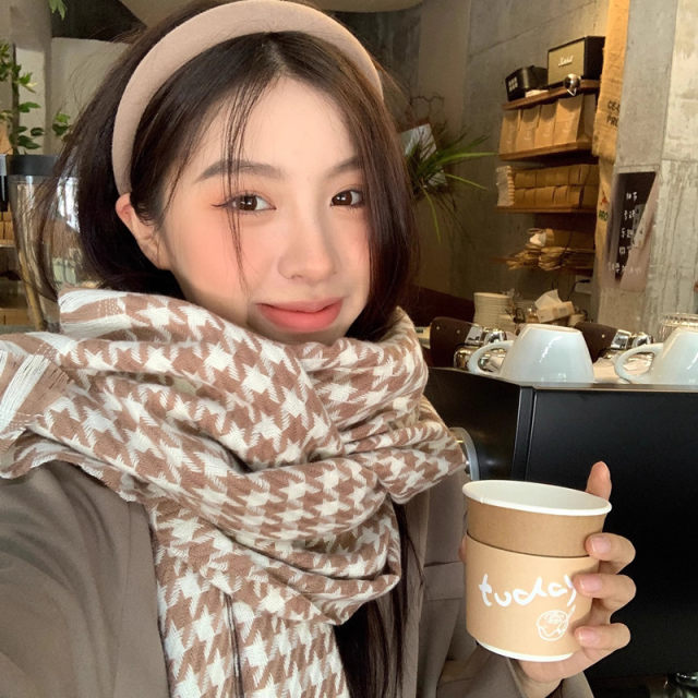 Shifu 2024 Thousands of Birds Scarves Female Women's Winter Advanced ...