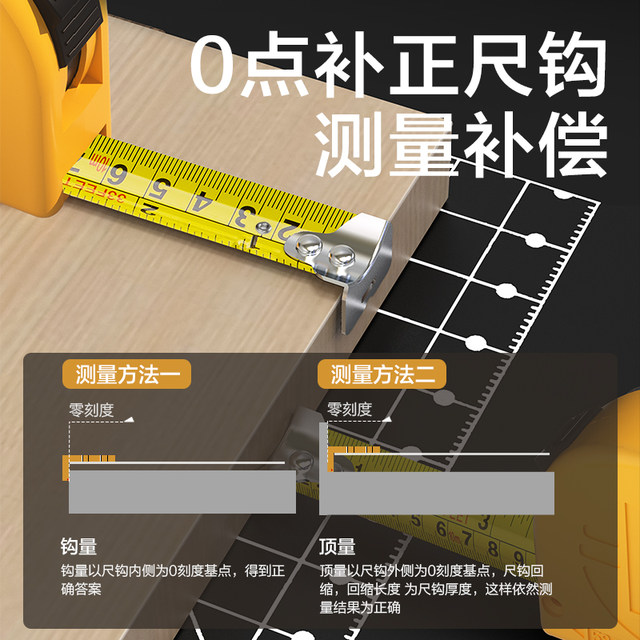 Deli Steel Tape Measure Engineering Ruler Household Ruler 3m/5m/7.5m/10m Drawing and Measuring ...