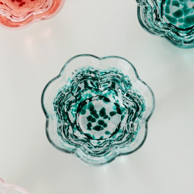 Japanese colored glass sake jug ice wine jug sake cup plum wine set ...