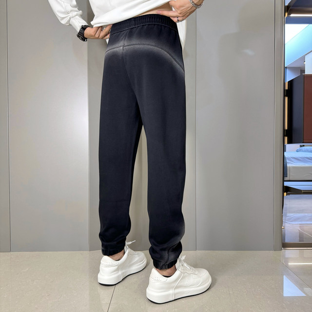 2024 trendy men's pants men's spring and autumn trendy brand gradient ...