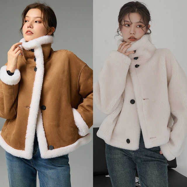 Marad's winter wearing all -sided lamb hair sheep sheep chopped coat ...