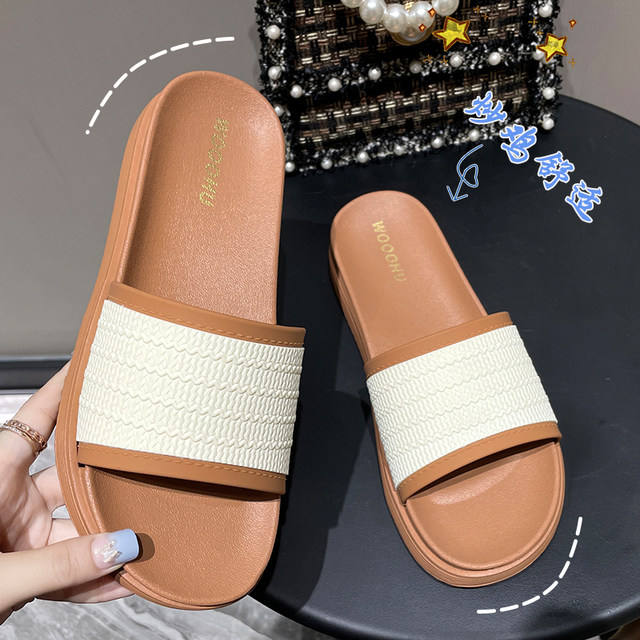 Internet celebrity slippers for women, summer new style, thick-soled ...