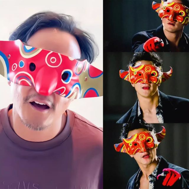 Daniel Wu Mask New Police Story Lake Resin Halloween Costume Half Face ...