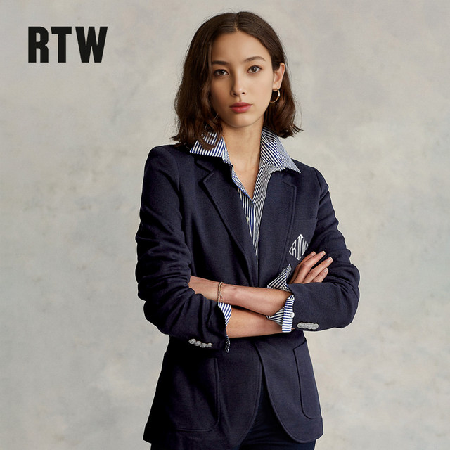 RTW American suit jacket female spring and autumn elastic design sense ...